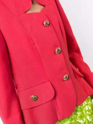 A.N.G.E.L.O. VINTAGE CULT 1980s Sculpted Neckline Buttoned Blazer