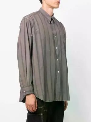 Comme Des Garçons 1990s Cutaway Collar Striped Shirt