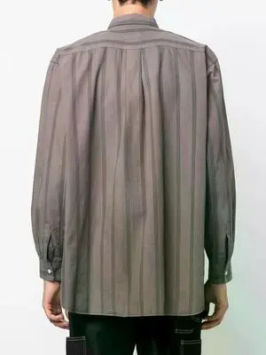 Comme Des Garçons 1990s Cutaway Collar Striped Shirt