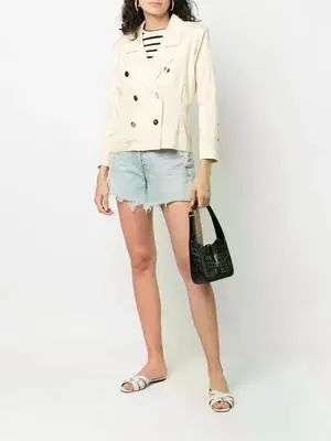 Saint Laurent 1980s Double-breasted Cropped Jacket