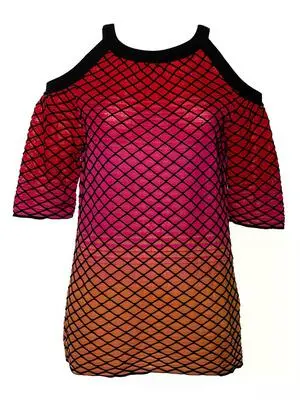 Missoni Diamond-pattern Open-shoulder Top