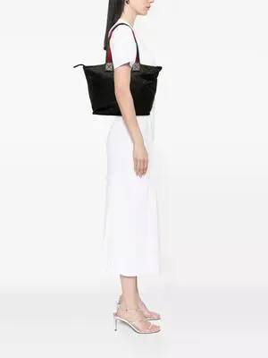 Gucci Gg Canvas Web Tote Bag