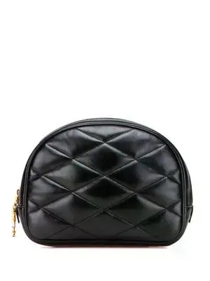 Saint Laurent 2021 Quilted Lambskin Lolita Cosmetics Pouch - Black