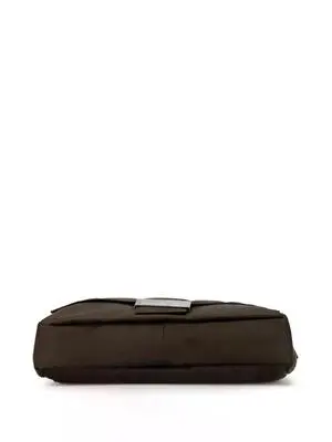Fendi Large Econyl Nylon Baguette Satchel