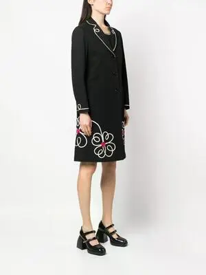 Moschino 2000s Floral-motif Dress And Coat Set