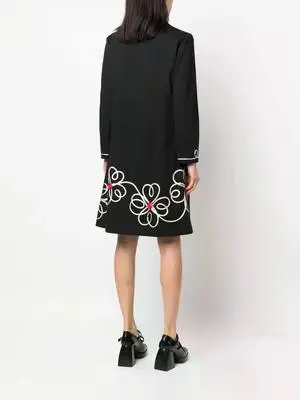Moschino 2000s Floral-motif Dress And Coat Set