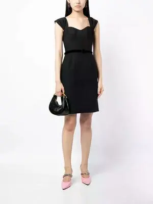 Prada Belted Wool-blend Dress