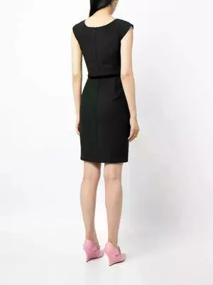Prada Belted Wool-blend Dress