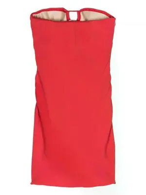 Giorgio Armani 2000s Cut-out Ruched Silk Minidress