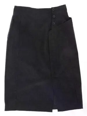 Gianfranco Ferre 1980s Wool Midi Skirt