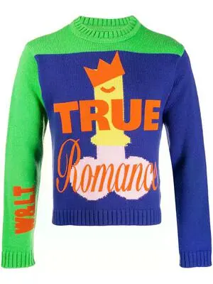 WALTER VAN BEIRENDONCK 1996/97's Wonderland True Romance Jumper - Blue