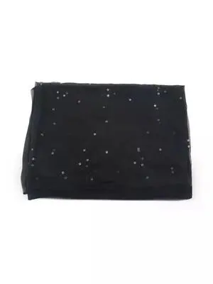 Giorgio Armani Sequin-embellished Scarf - Black