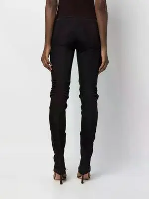 Gucci 2000s Gathering-detailed Low-rise Trousers