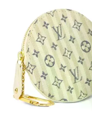 LOUIS VUITTON 2007 Mini Lin Round Coin Purse