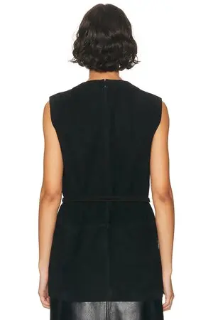 TOTEME Belted Suede Top