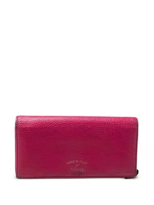 Gucci Swing Leather Wallet - Pink