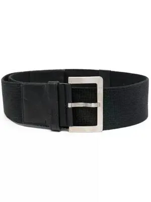 Giorgio Armani 2000s Squared-buckle Belt - Black
