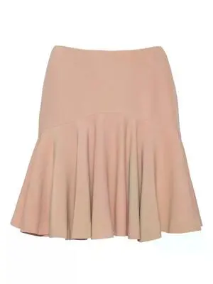 Alexander McQueen Crepe Flared Skirt
