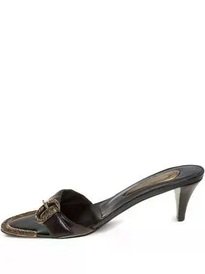 GIUSEPPE ZANOTTI Leather Buckle Sandals