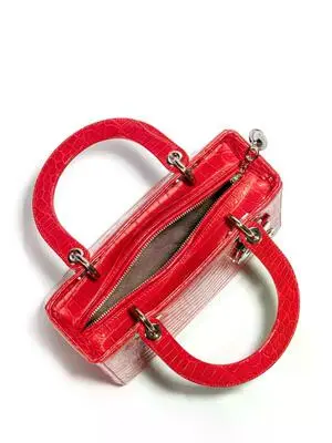 Dior Lady Two-way Handbag - Red