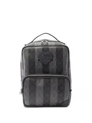 LOUIS VUITTON 2021 Monogram Stripe Eclipse Backpack - Black