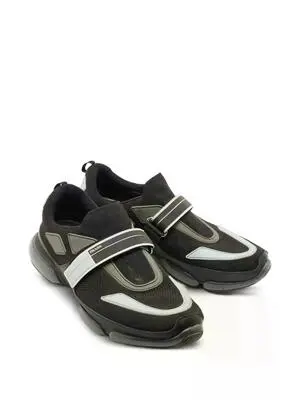 Prada Cloudbust Touch-strap Sneakers - Black