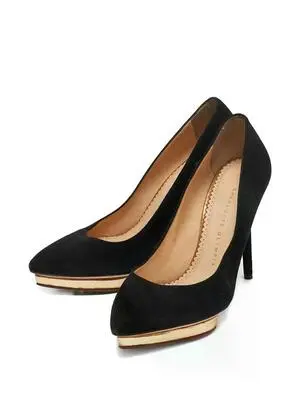 CHARLOTTE OLYMPIA 110mm Debbie Platform Suede Pumps