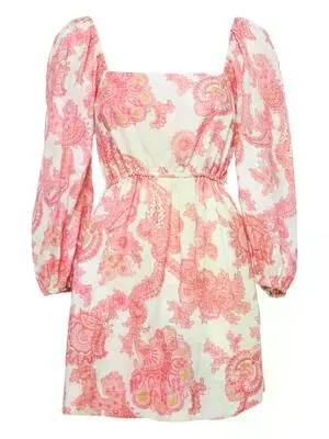 ALEMAIS Paisley-print Mini Dress