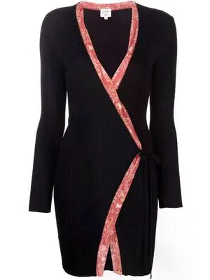JEAN PAUL GAULTIER 1990s Ribbed Wrap Cardigan