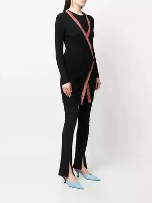 JEAN PAUL GAULTIER 1990s Ribbed Wrap Cardigan