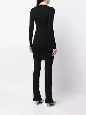 JEAN PAUL GAULTIER 1990s Ribbed Wrap Cardigan