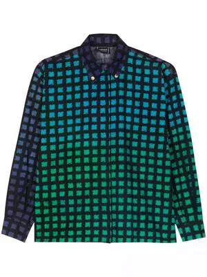 Versace 1990s Geometric-print Shirt