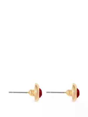 SUSAN CAPLAN 1980s Ruby Earrings