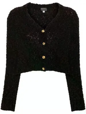 VERSACE 2000s Bouclé Cardigan