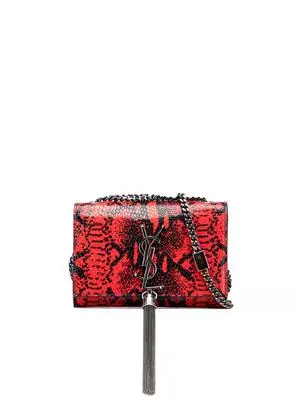 Saint Laurent Pre-owned Classic Monogram Kate Crossbody Bag - Red