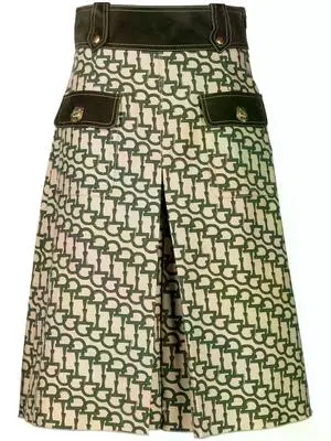 Gucci Horsebit Pattern Wide-legged Shorts