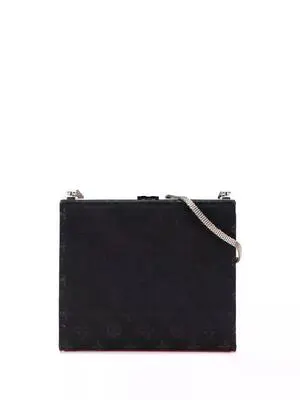 LOUIS VUITTON 2000 Monogram Satin Mini Ange Crossbody Bag