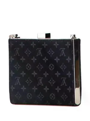 LOUIS VUITTON 2000 Monogram Satin Mini Ange Crossbody Bag