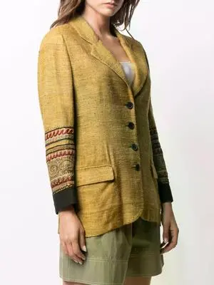 A.N.G.E.L.O. VINTAGE CULT 1990s Embroidered Cuffs Blazer