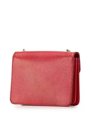 Gucci Calfskin Interlocking G Crossbody Bag - Red