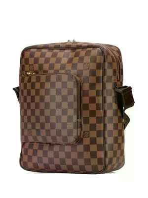 LOUIS VUITTON 2004 Damier Ebene Olav Mm Crossbody Bag