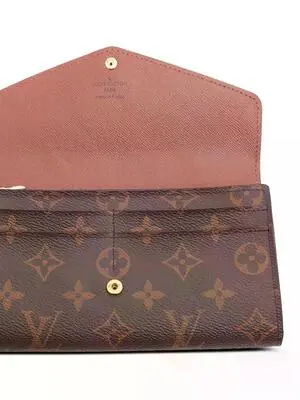 LOUIS VUITTON 2021-2025 Monogram Portefeuille Sarah Wallet Long Wallets