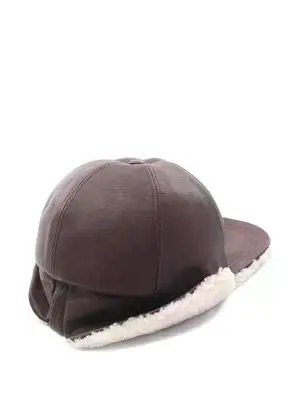 Dior Sheepskin Cap - Brown