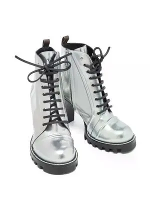 LOUIS VUITTON 120mm Leather Ankle Boots