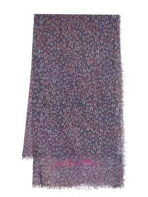 LOUIS VUITTON Cheetah Print Scarf - Blue