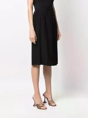 Saint Laurent Silk High-waisted Pleated Skirt