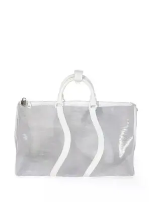 LOUIS VUITTON Keepall Bandouliere 50 Travel Bag - Neutrals