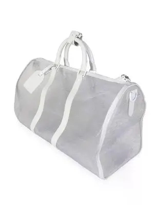 LOUIS VUITTON Keepall Bandouliere 50 Travel Bag - Neutrals