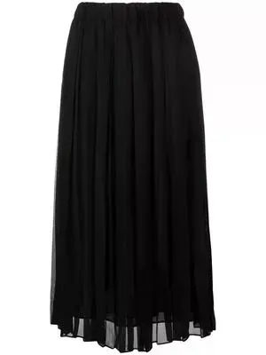 Gucci Sheer Gathered Midi Skirt