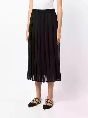 Gucci Sheer Gathered Midi Skirt